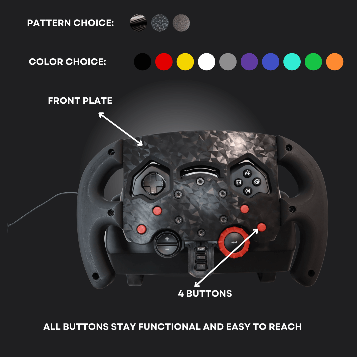 F1 Wheel for Logitech G29 / G923 / G920 – Formula Mod – Sim Mods Hub